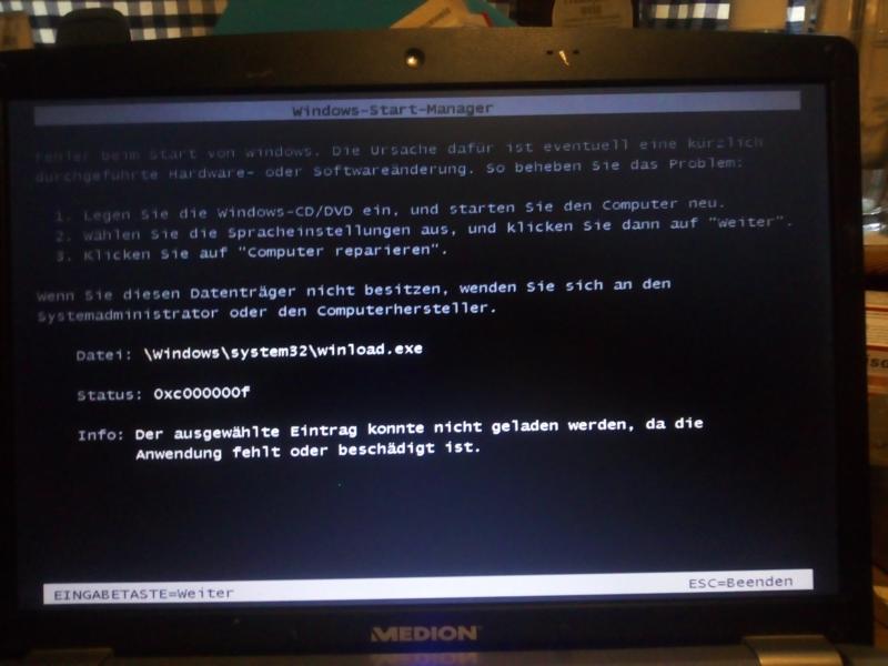 Gelöst: MD 96630 Medion Akoya Notebook "Bios" nicht aufruf... - MEDION ...