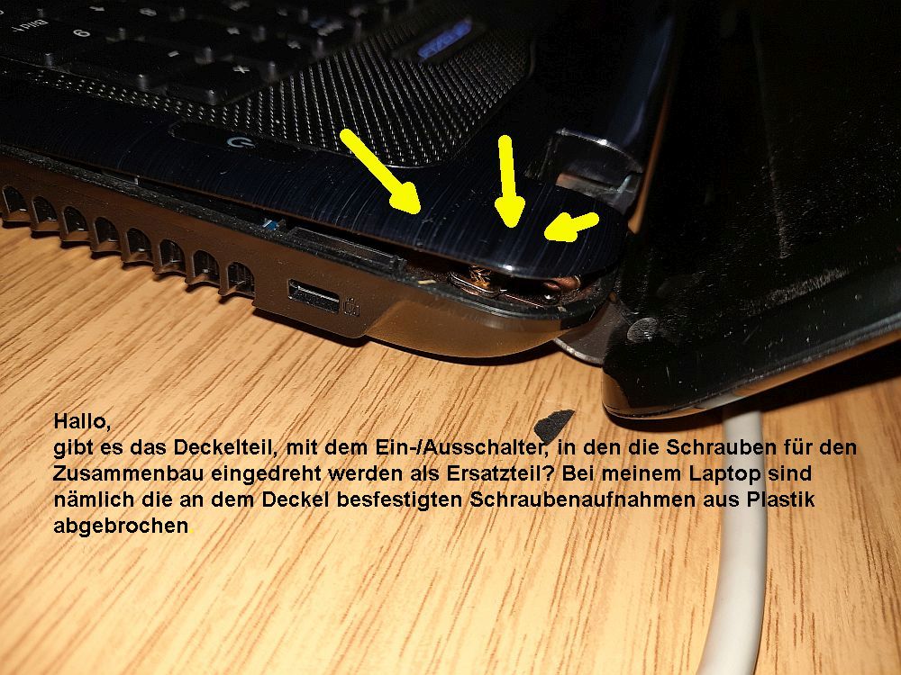 Erazer X6815, MSN:3001 3384, Gehäusedeckel defekt ... - MEDION Community