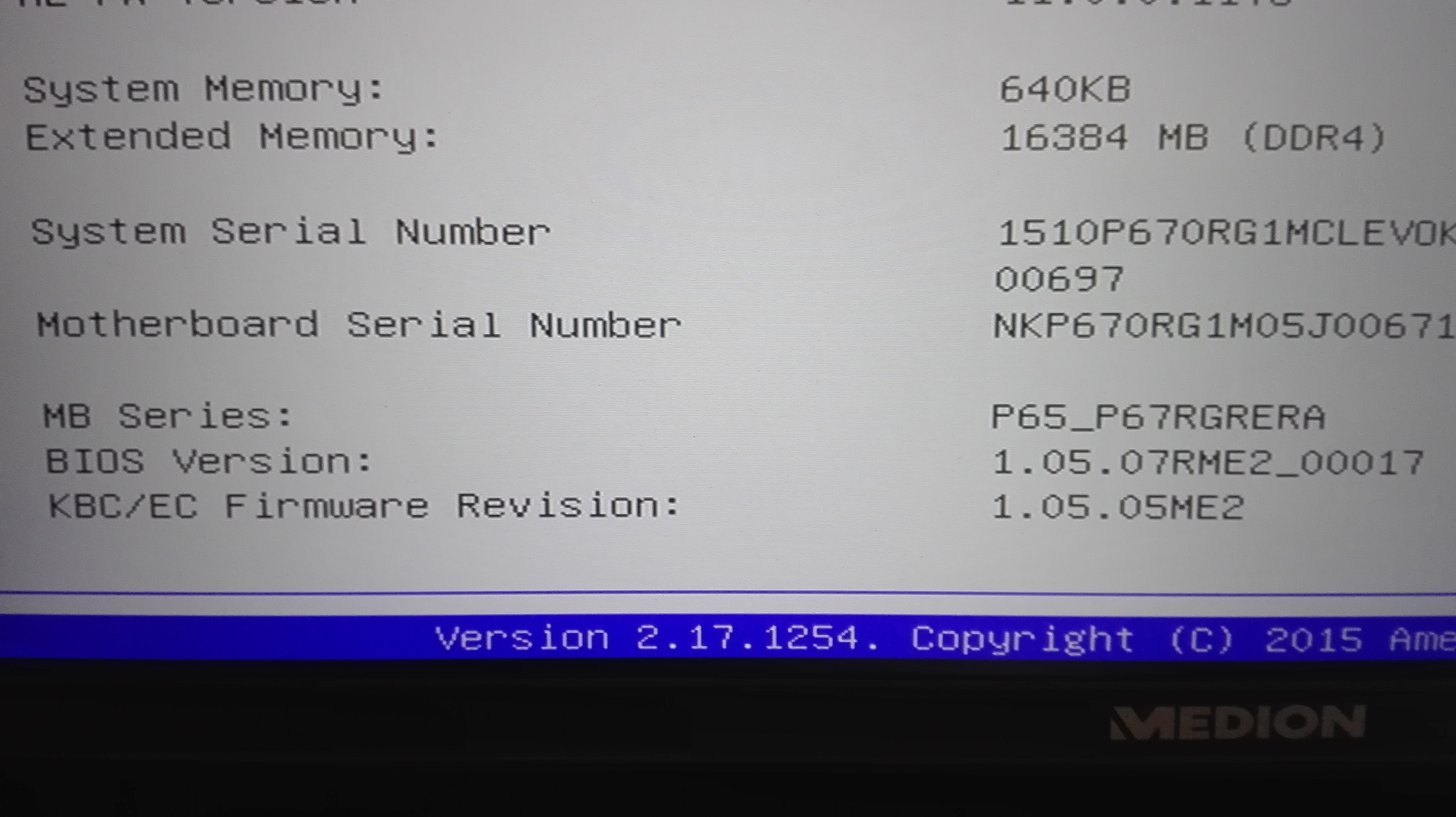 Bios Update beim Medion Erazer x7843 md 99557 - MEDION Community
