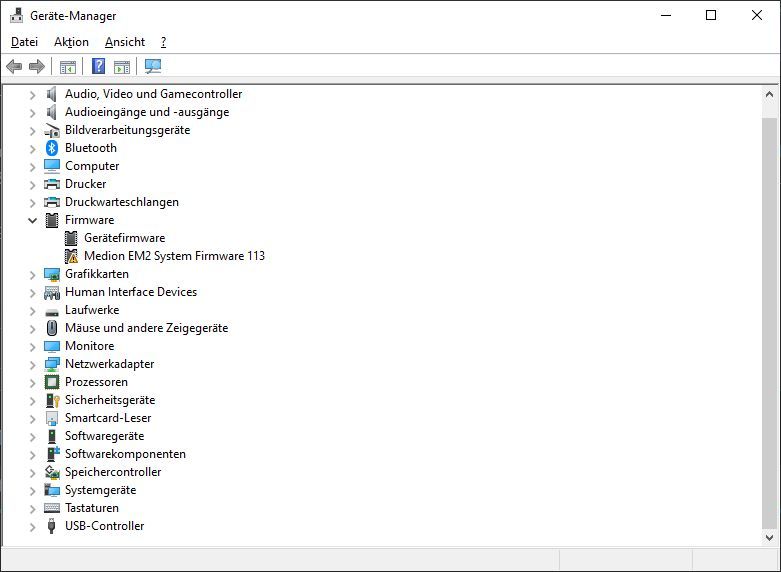 Gelöst: BIOS-Treiber Medion Ltd. - Firmware - 1.1.1.3 im P... - MEDION ...
