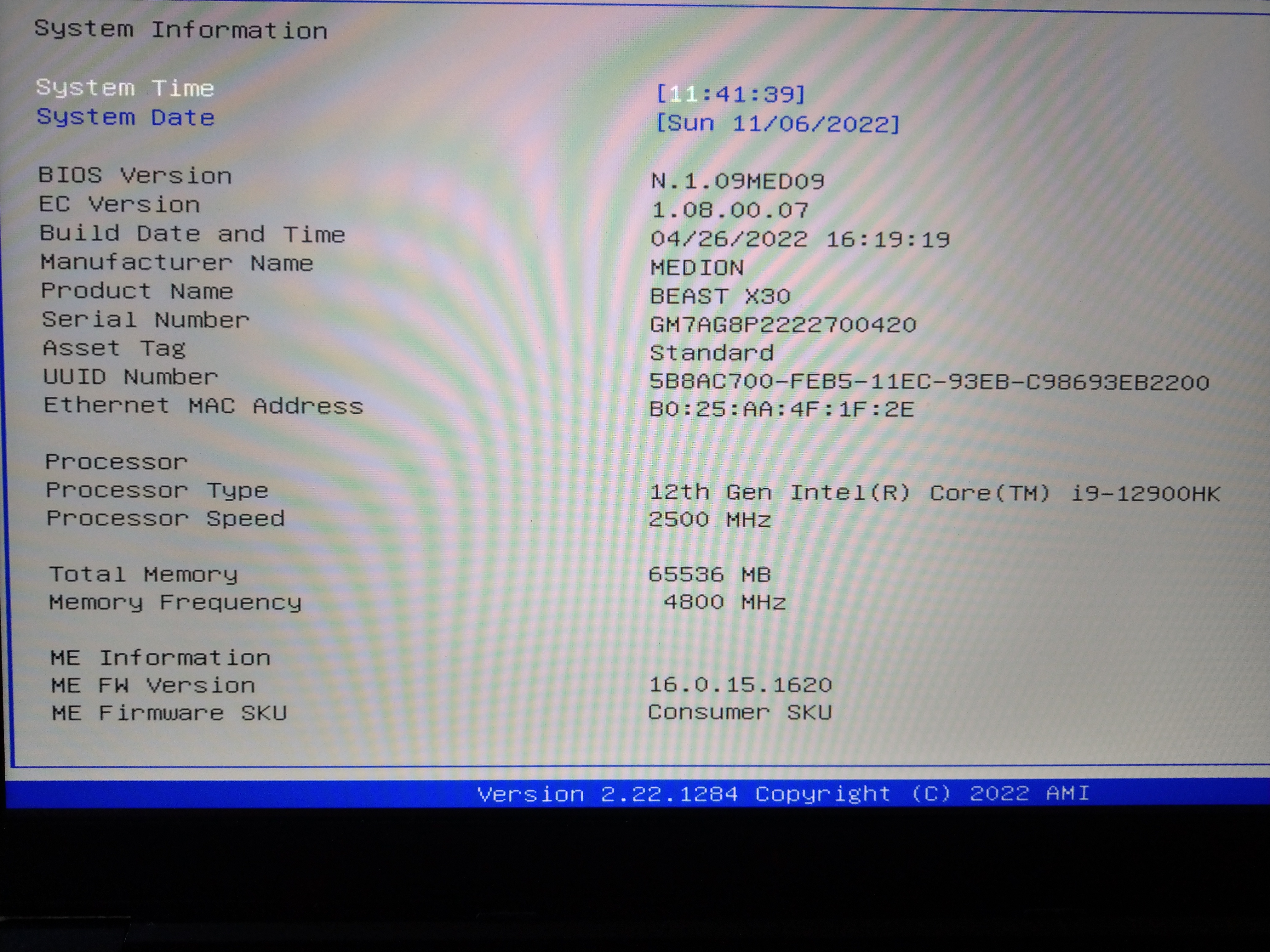 Gelöst: Begrüßung und Frage zu Bios Update für Eraser Beas... - MEDION ...