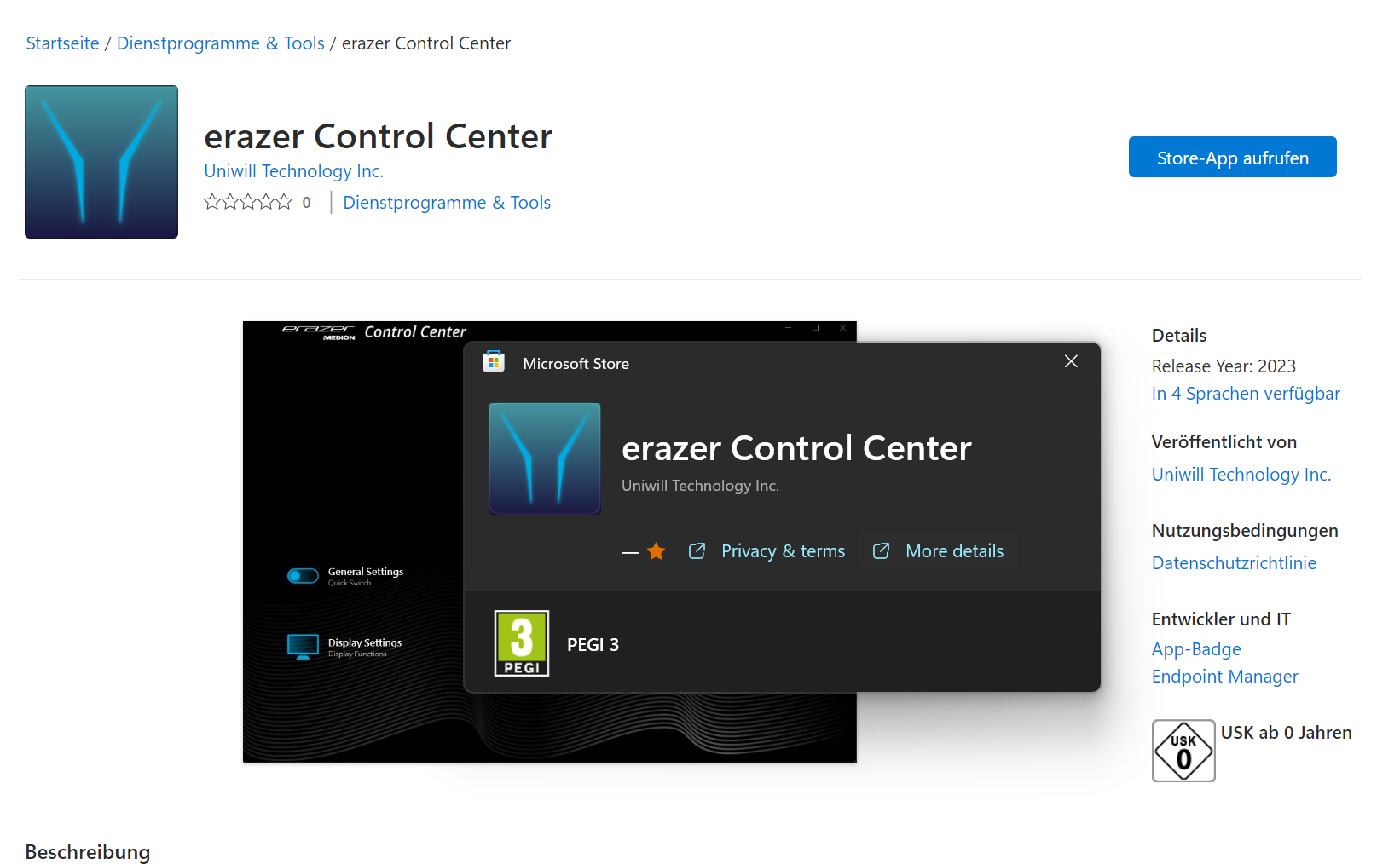 Gelöst: Medion Erazer Beast X 40 Control Center - MEDION Community