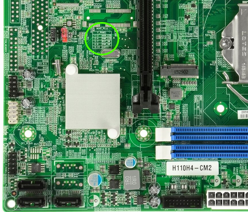 URGENT FRONT PANEL CONNECTOR H110H4-CM2 - MEDION Community