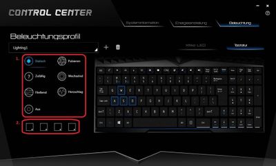 How do I change the keyboard lighting on the ERAZE... - MEDION Community