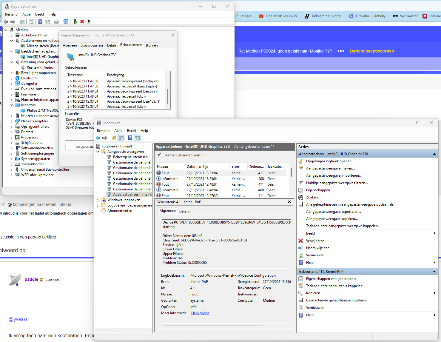Medion P63024: geen geluid naar Monitor ??? - Pagina 4 - MEDION Community
