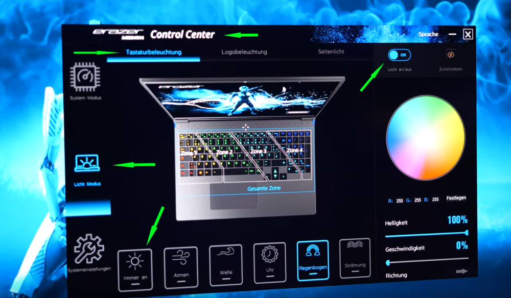 Solved: keyboard light - MEDION Community