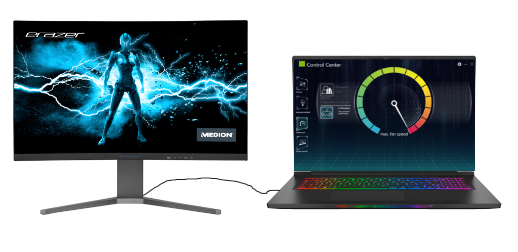 ERAZER Beast X20 (MD 60841) - Control Center Lüfte... - MEDION Community