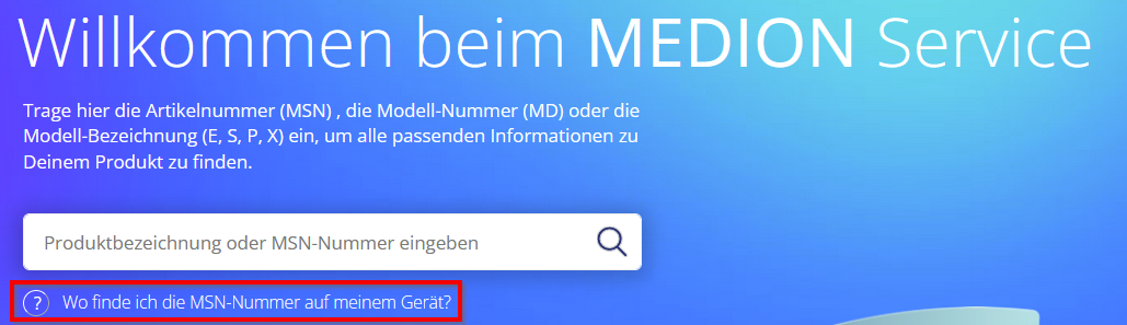 Erazer MD 34540 / MSM 200734 gibts nicht? - MEDION Community