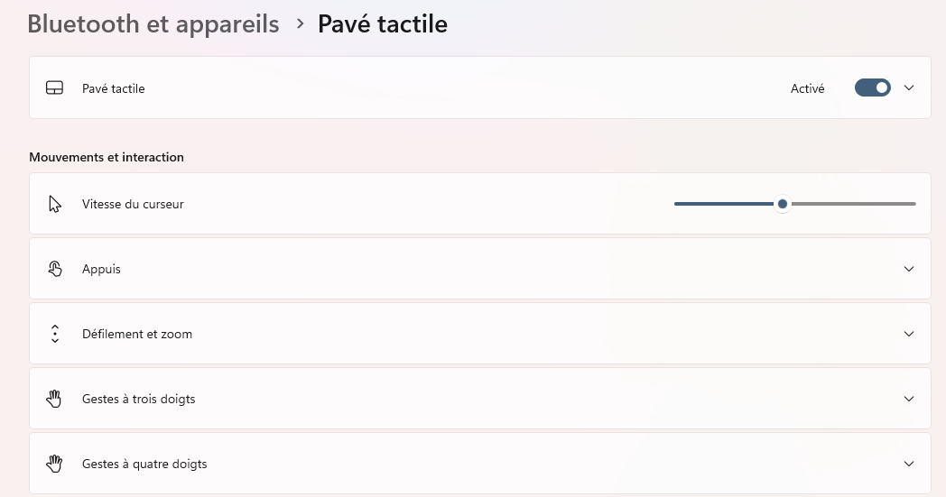 Résolu : touchpad trop sensible meme regler au plus bas - MEDION Community
