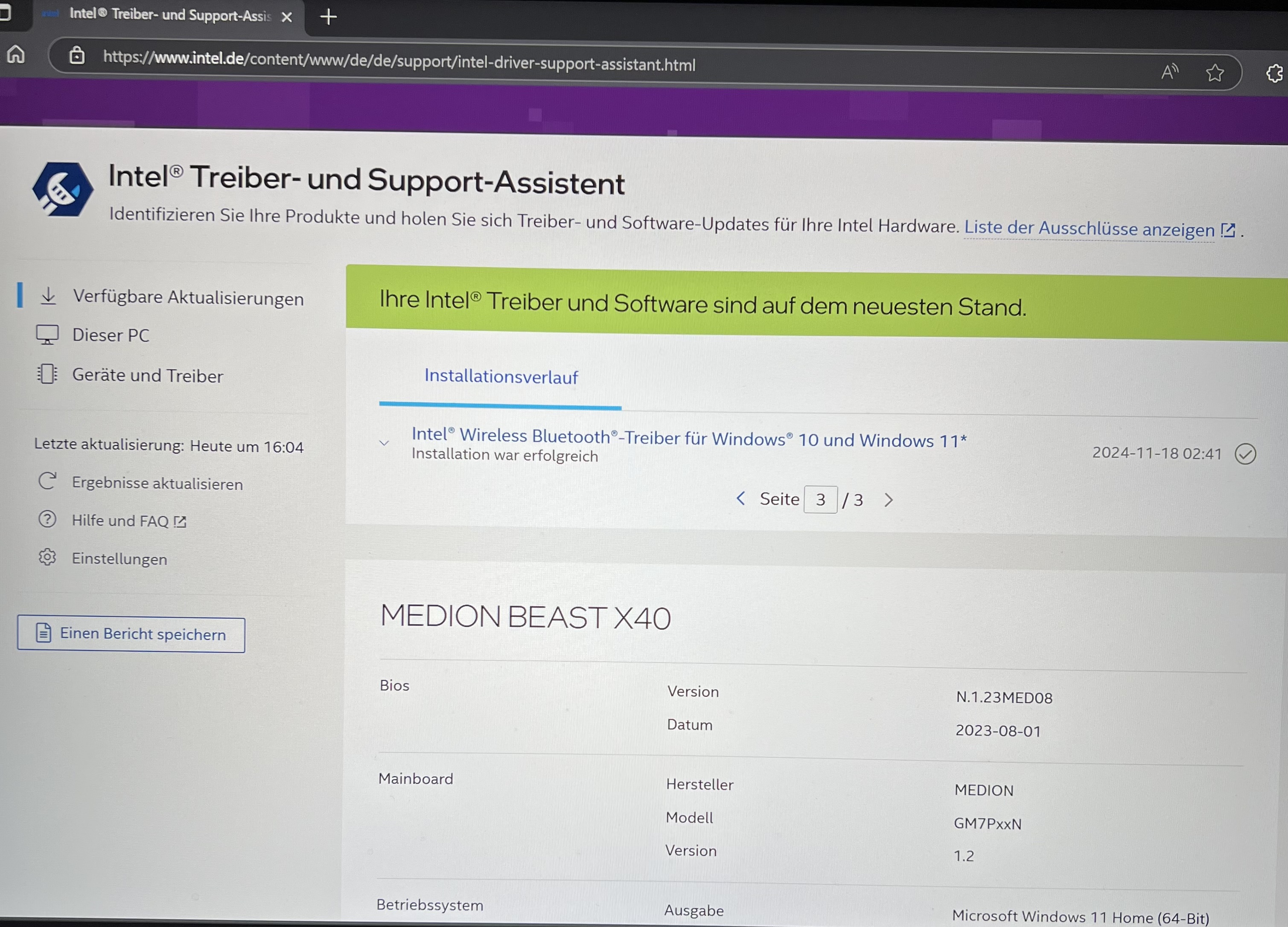 Gelöst: Erazer Beast X40 Intel Dynamic Tuning Technology s... - MEDION ...