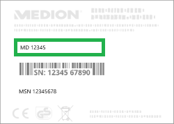 MD number (MEDION number) - MEDION Community