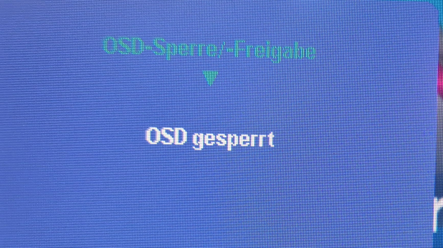 OSD Sperre - Spectator X40 (MD 21727) - MEDION Community