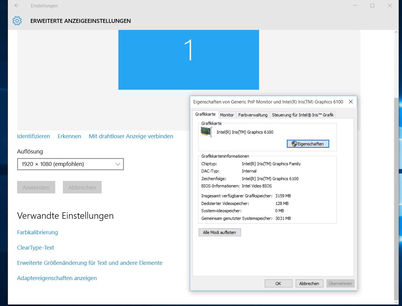 Medion Akoya E6418 Speicher-Grafik - MEDION Community