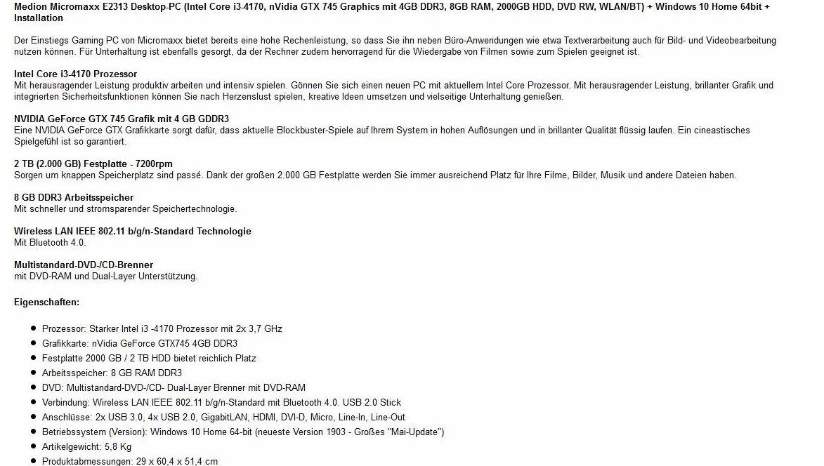 Gelöst: Treiber für den PC Medion Akoya E2313 - MEDION Community